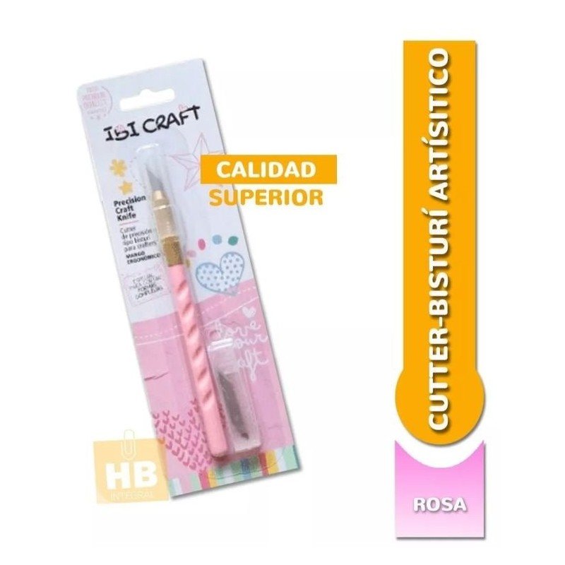 Oferta cutter bisturi ergonomico + 2 hojas Al mejor precio